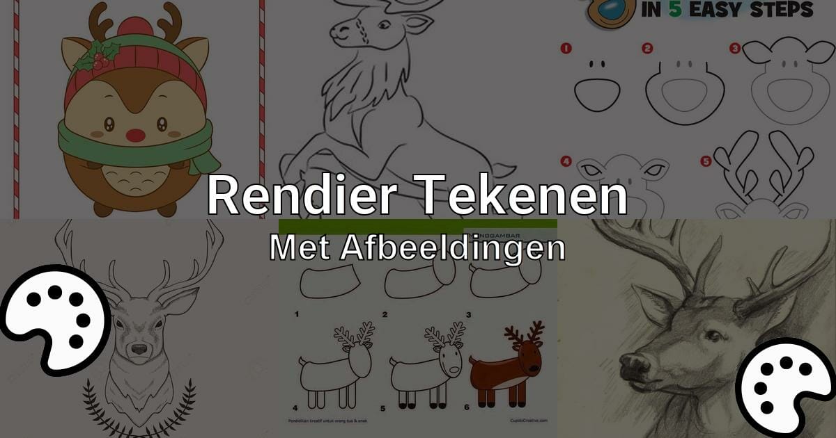 Rendier Tekenen Met Afbeeldingen